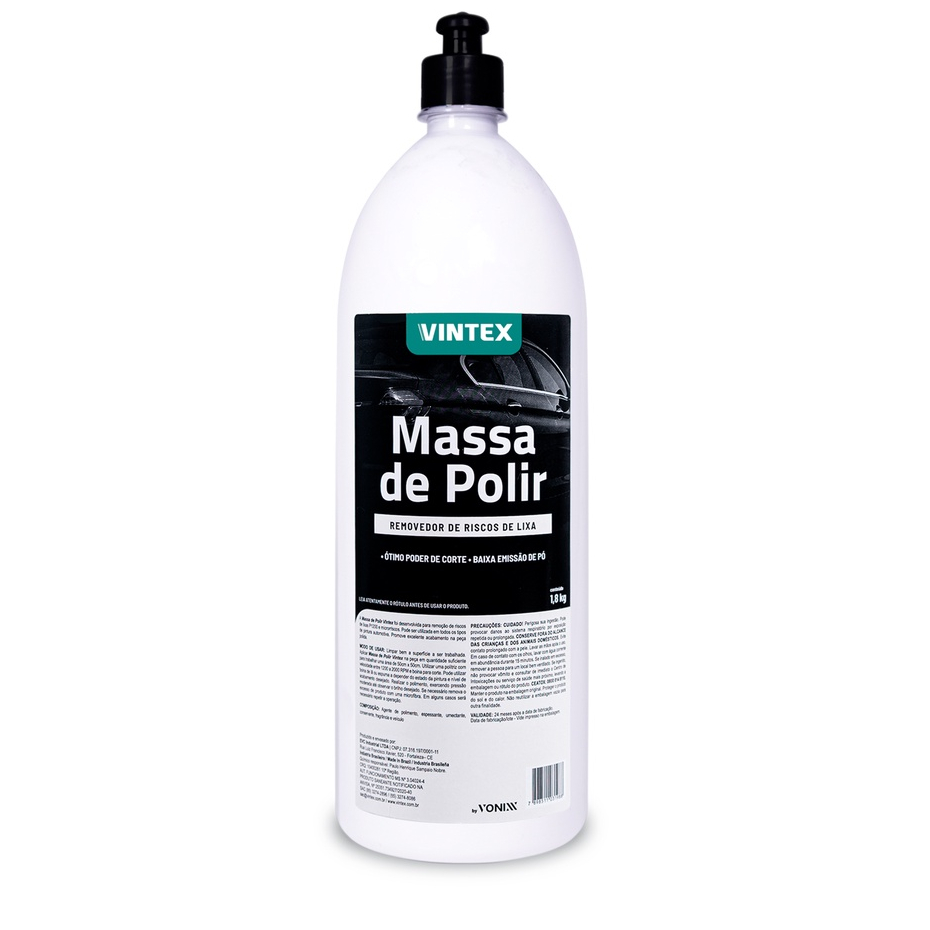 Massa de Polir, Tira Manchas e Riscos de Lixas Vintex 1,8kg | Shopee Brasil