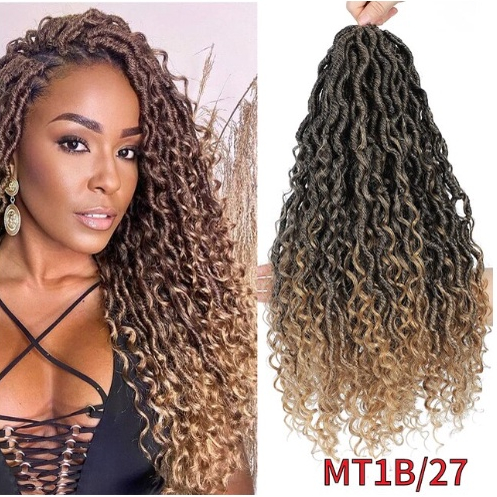 Cabelo Goddess Faux Locs cacheado | Shopee Brasil