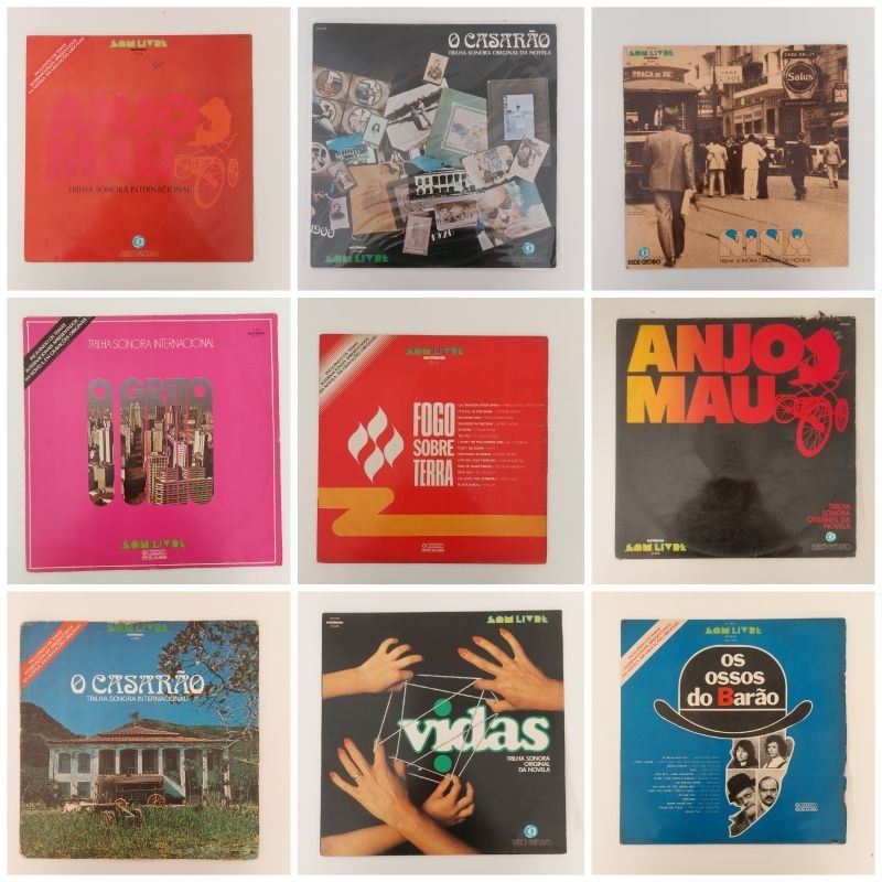 LP - Novelas anos 70 - Som livre ( ossos do Barão, anjo mau, fogo sobre ...
