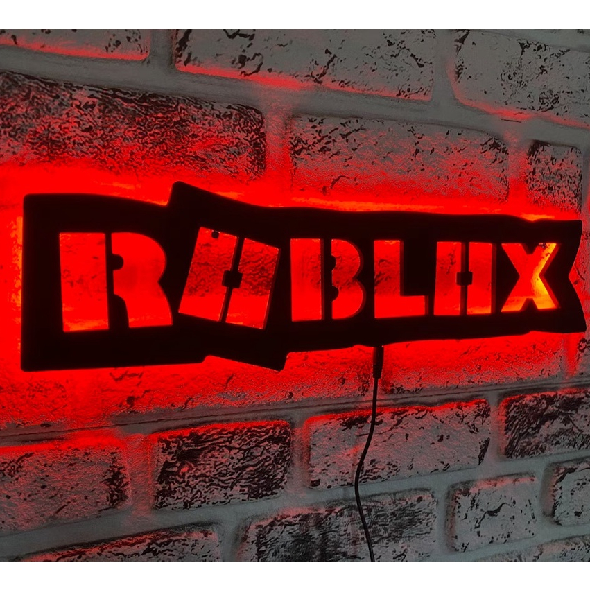 Quadro de Led Painel Luminoso Roblox jogo Quadro decorativo para quarto ...