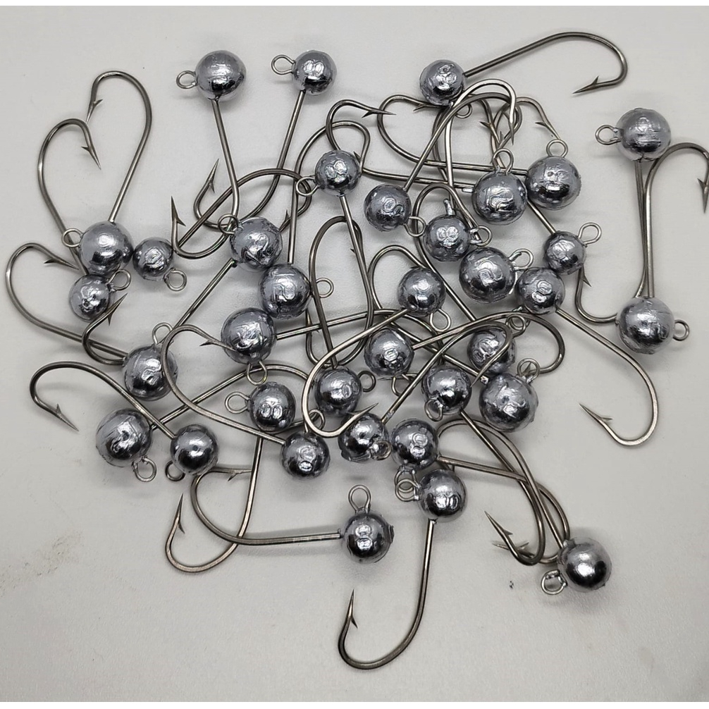 10 Jig Head inox - marine sports alta qualidade forte, fisga grande e ...