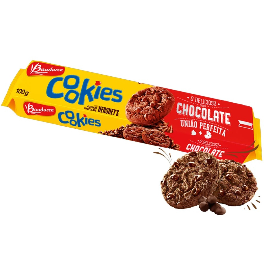 Biscoito Cookie Gotas de Chocolate Bauducco - 60g | Shopee Brasil