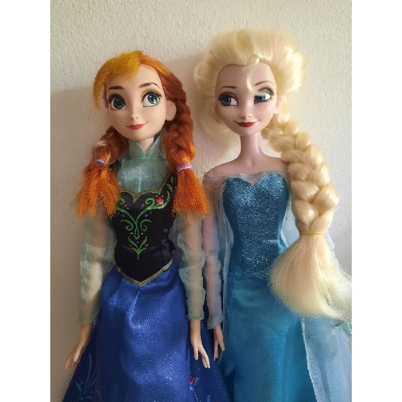 Kit Frozen Elsa e Anna originais da Disney 40cm | Shopee Brasil