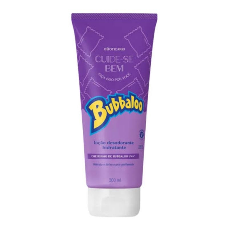 Creme Hidratante Corporal Bubbaloo Uva 200ml - oBoticário | Shopee Brasil