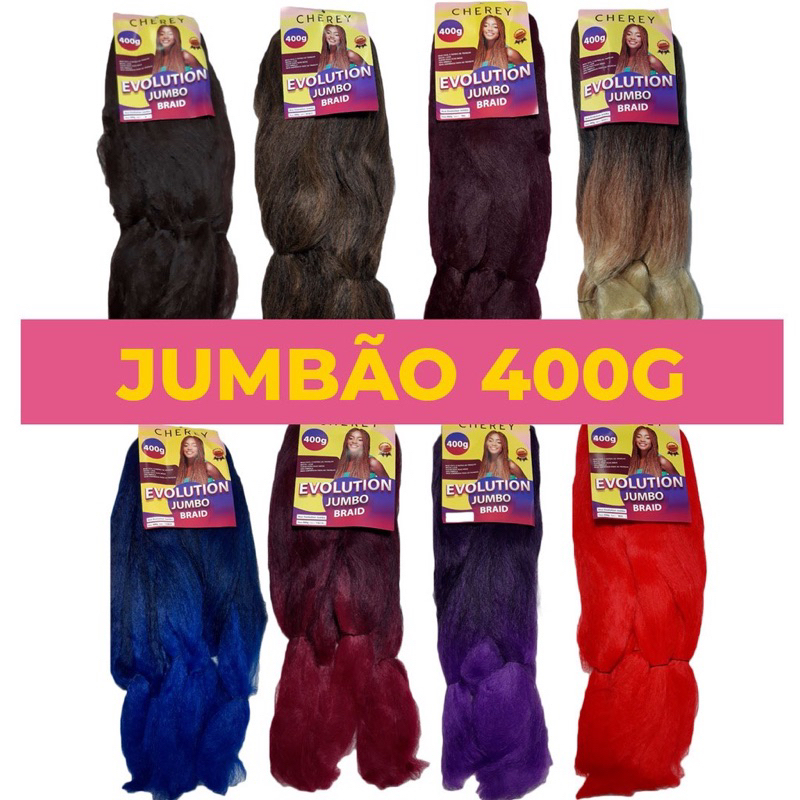 Cabelo Super Jumbão CHEREY EVOLUTION 400 gramas - Jumbo para Trança Box ...
