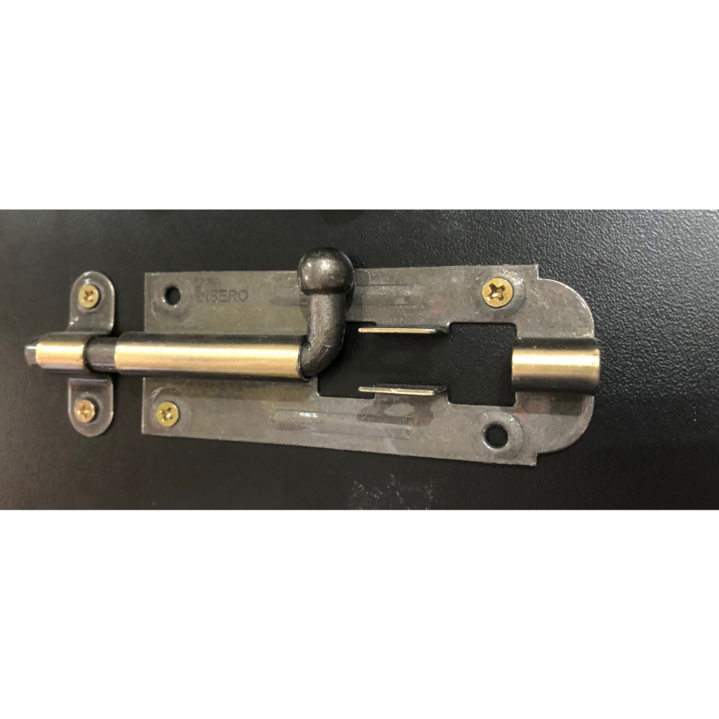 Fecho Ferrolho Trava Trinco Fio Redondo Aço Porta Portão Porteira (4 ...