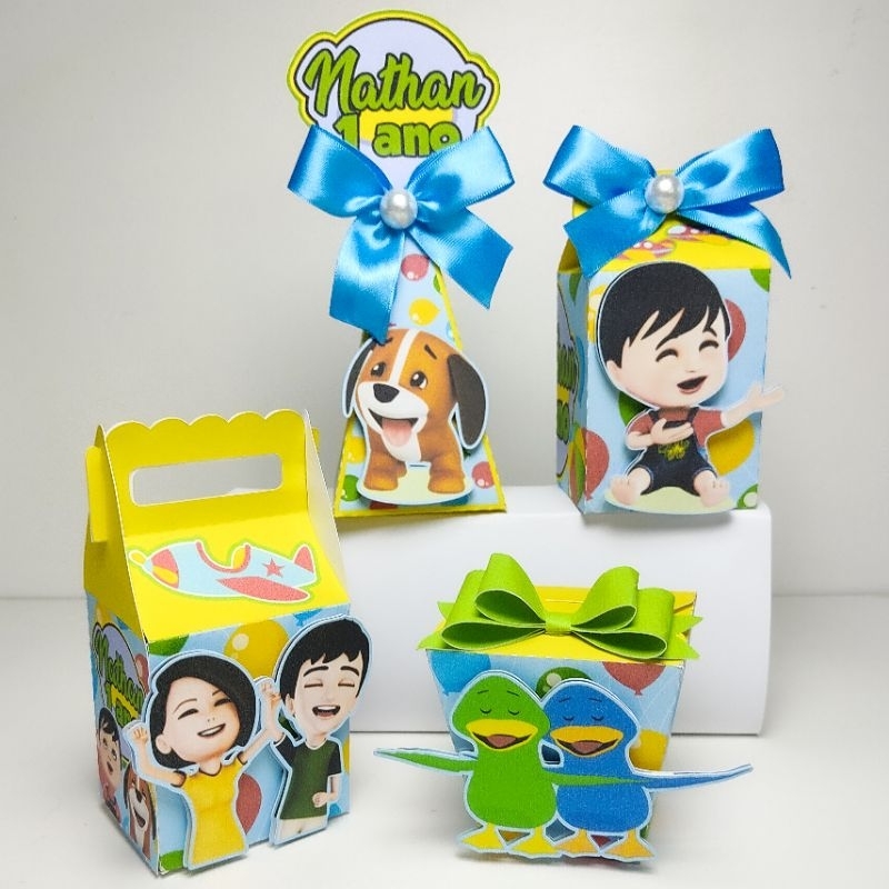 Kit Festa Personalizados Bento e Totó Lembrancinhas / Mimos personalizados / Caixinhas | Shopee ...