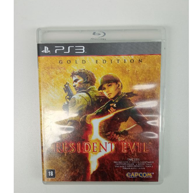 Jogo Resident Evil 5 Gold Edition PS3 original mídia física | Shopee Brasil