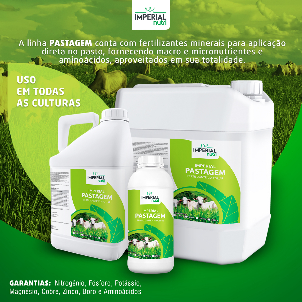 NPK para Pasto e Gramado 1 Litro -Adubo e Fertilizante Foliar Imperial ...