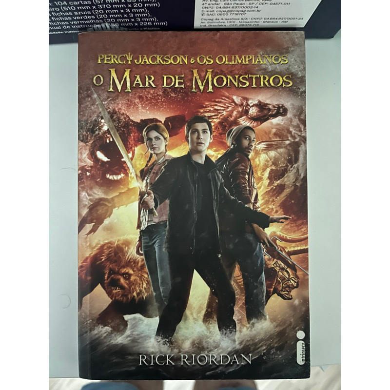 Livro Percy Jackson e o Mar de Monstros (NOVO) | Shopee Brasil