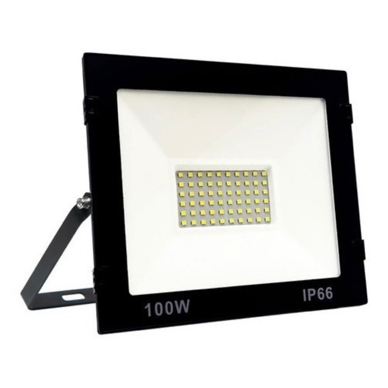 Refletor Led 100w Slim Holofote Bivolt Prova Dágua Super Forte Lampada ...