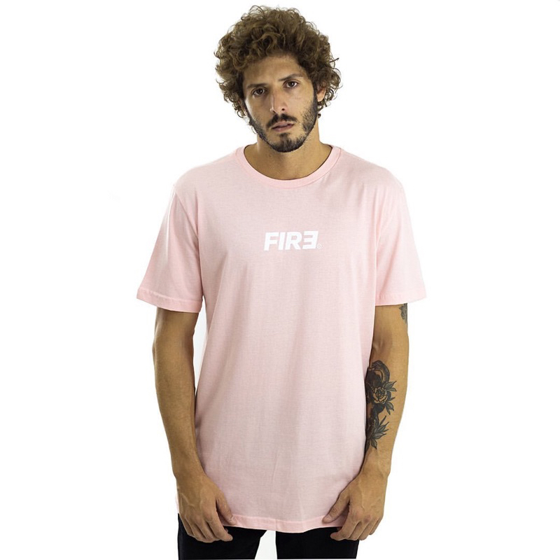 Camiseta Fire Rosa - Camiseta Oversized Streetwear Masculina Rosa ...