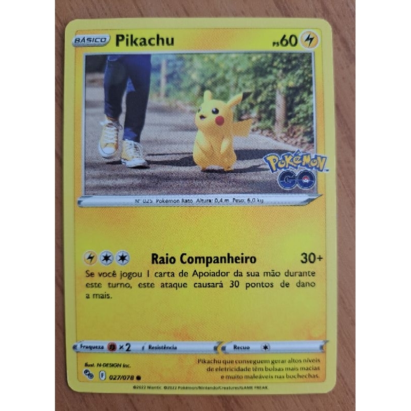 Carta Pokémon Pikachu original e nova | Shopee Brasil