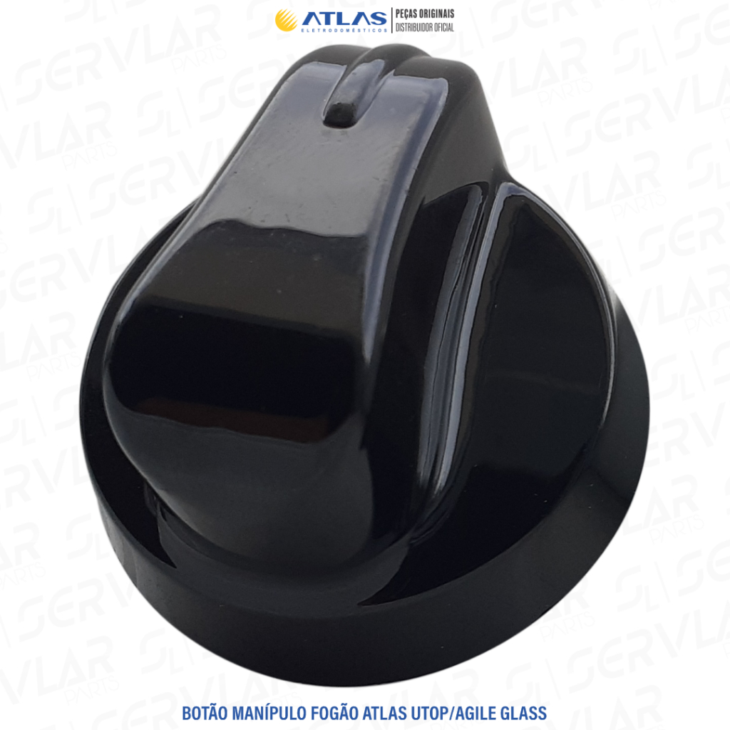 BOTÃO MANÍPULO PARA FOGÕES ATLAS UTOP GLASS E AGILE GLASS 4 OU 5 BOCAS ...