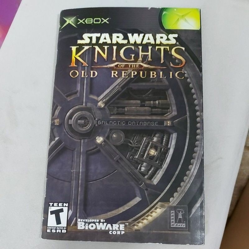 manual star wars KNIGHTS of the old repúblic XBOX clássico | Shopee Brasil