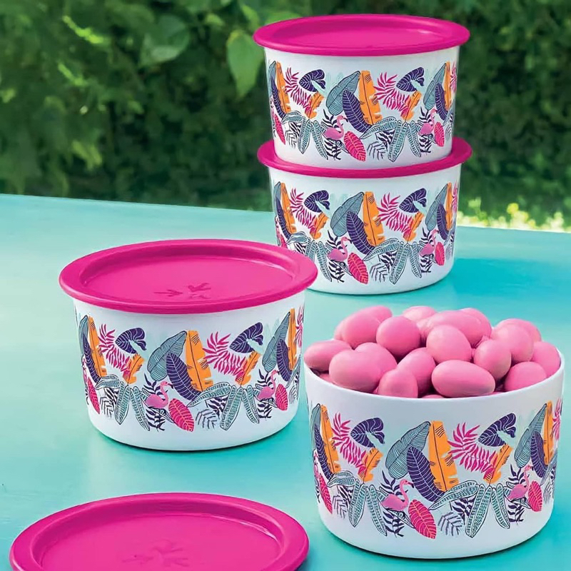 Mini Instantânea Slim Flamingo Tropical Tupperware | Shopee Brasil