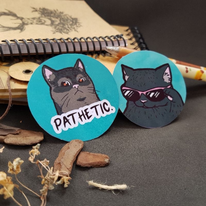 Adesivos gatinhos fofos sticker meme papelaria | Shopee Brasil