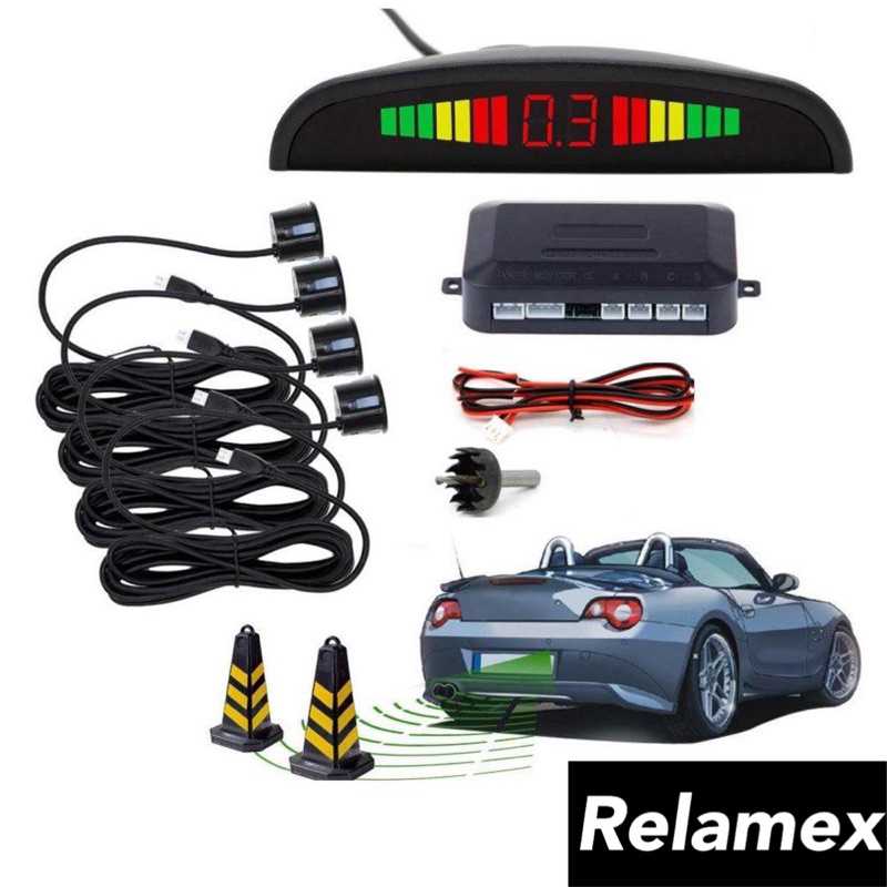 Sensor de estacionamento sensor de ré kit completo para instalação ...