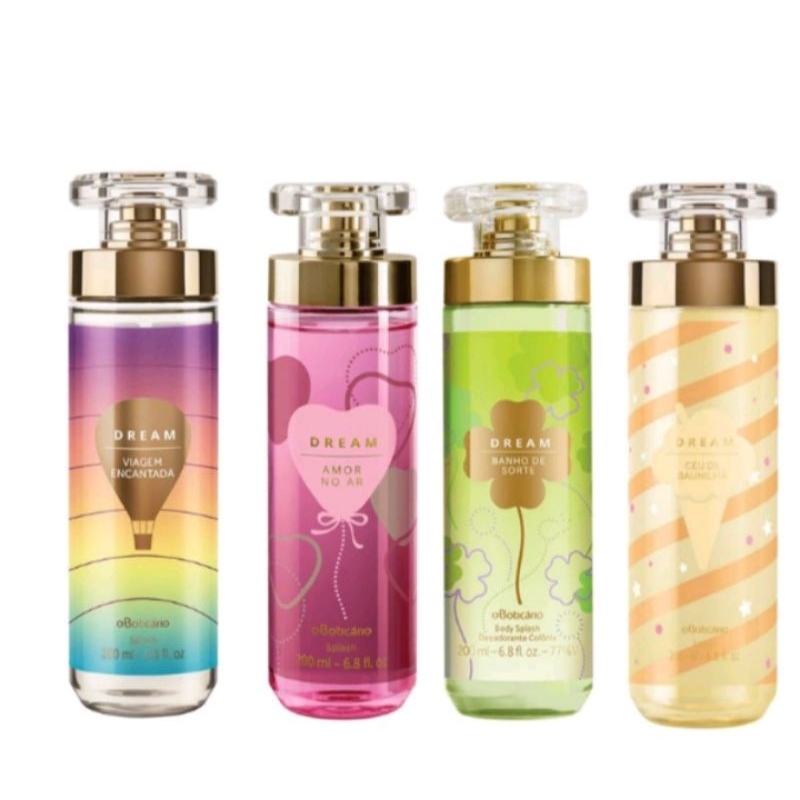 Perfume Body Splash Dream Boticário a escolher | Shopee Brasil