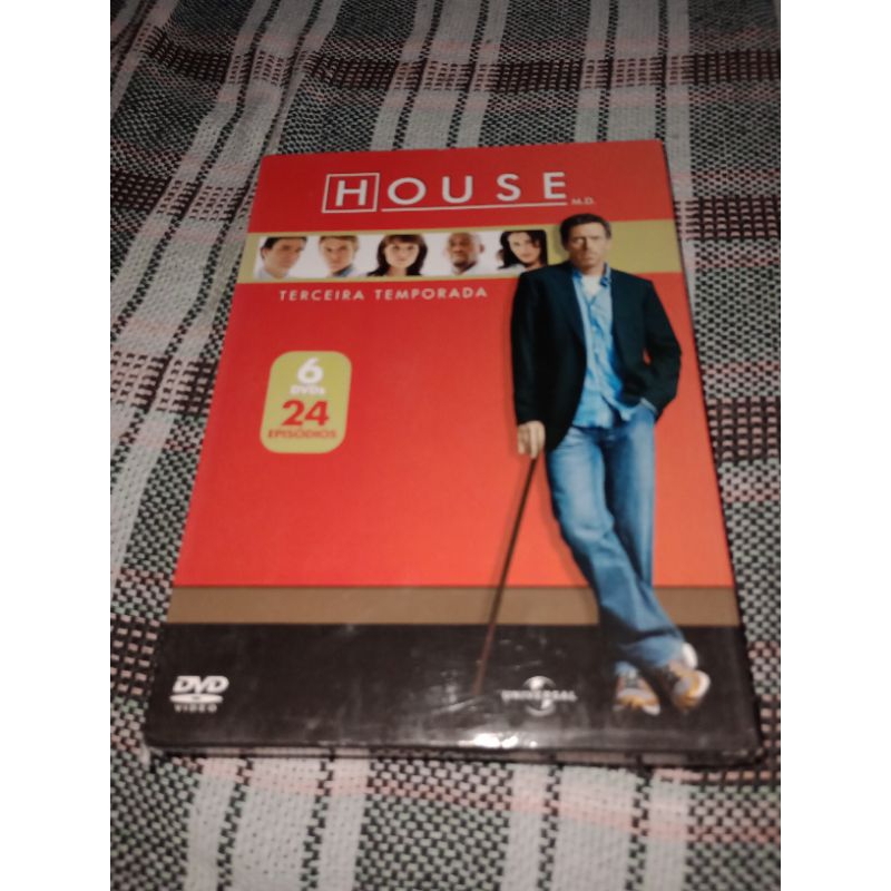 dvd box house 3° temporada usado original ótimo estado | Shopee Brasil
