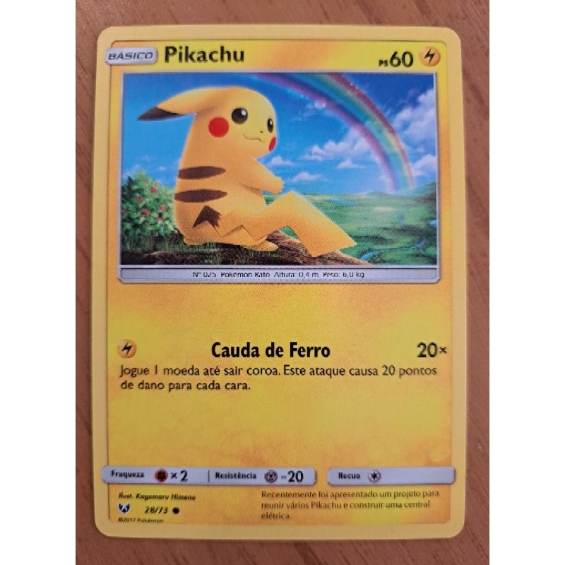 Carta Pokémon Pikachu original e nova | Shopee Brasil