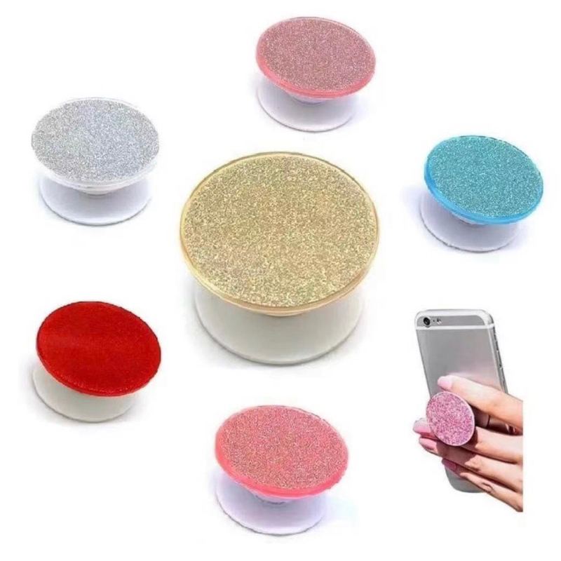 suporte para celular pop socts popsoct brilho gliter dourado rosa prata | Shopee Brasil