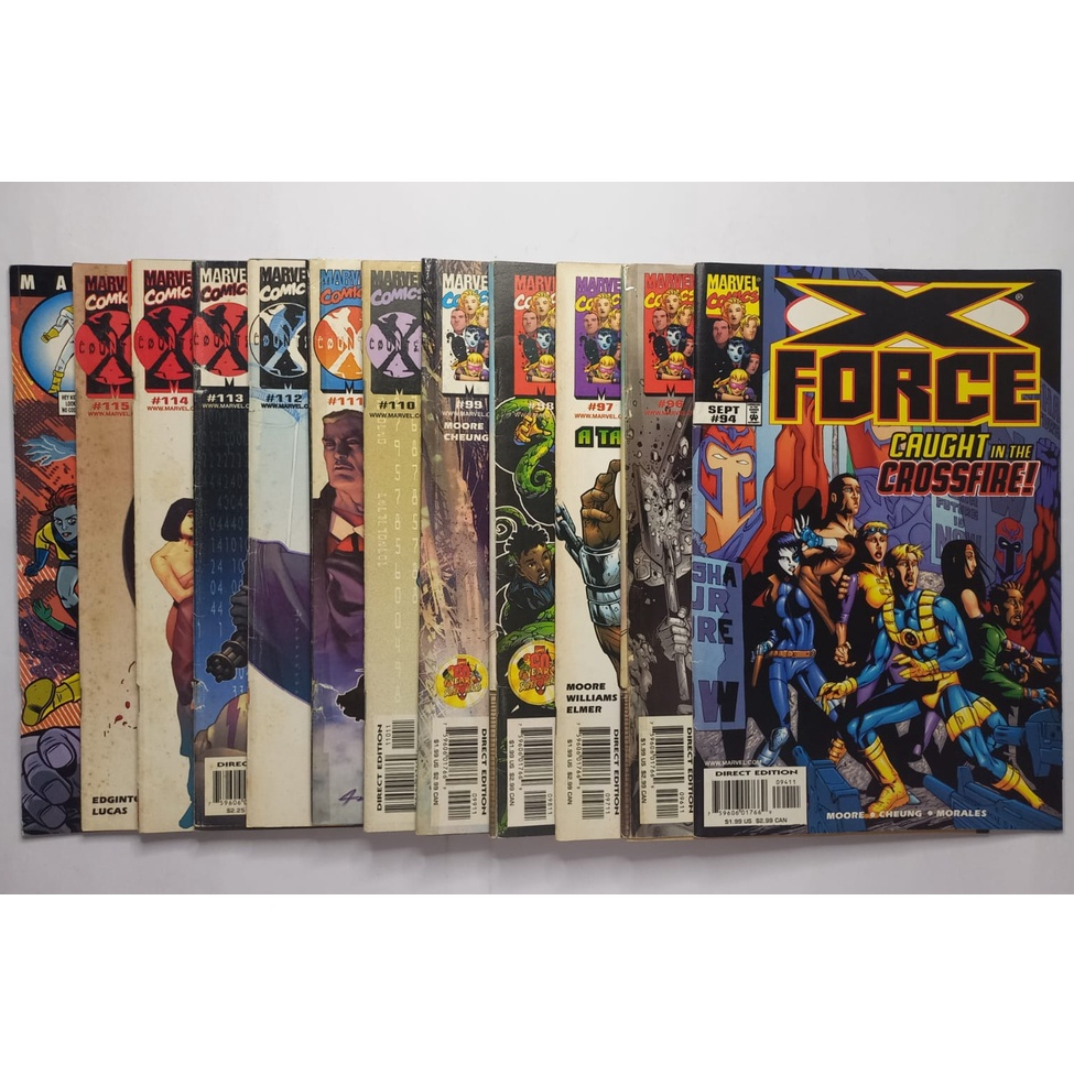 Lote Importado X Force 12 Ediçoes Editora Marvel Comics 1999 ...