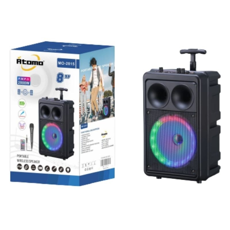 Caixa de som potente karaoke microfone bluetooth com conexão na smartv ...