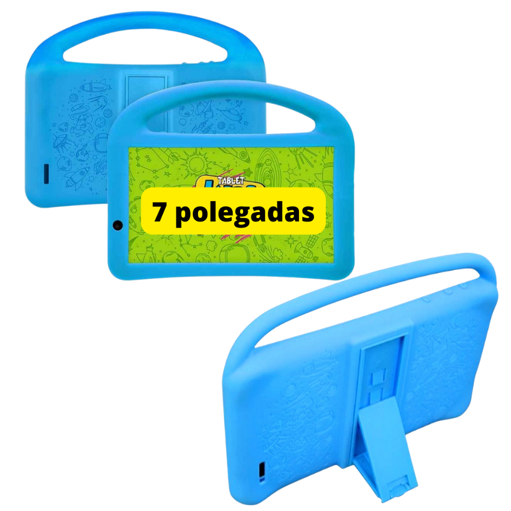 Capa Case Azul com alca suporte p/ Tablet 7 polegadas Multilaser Philco ...