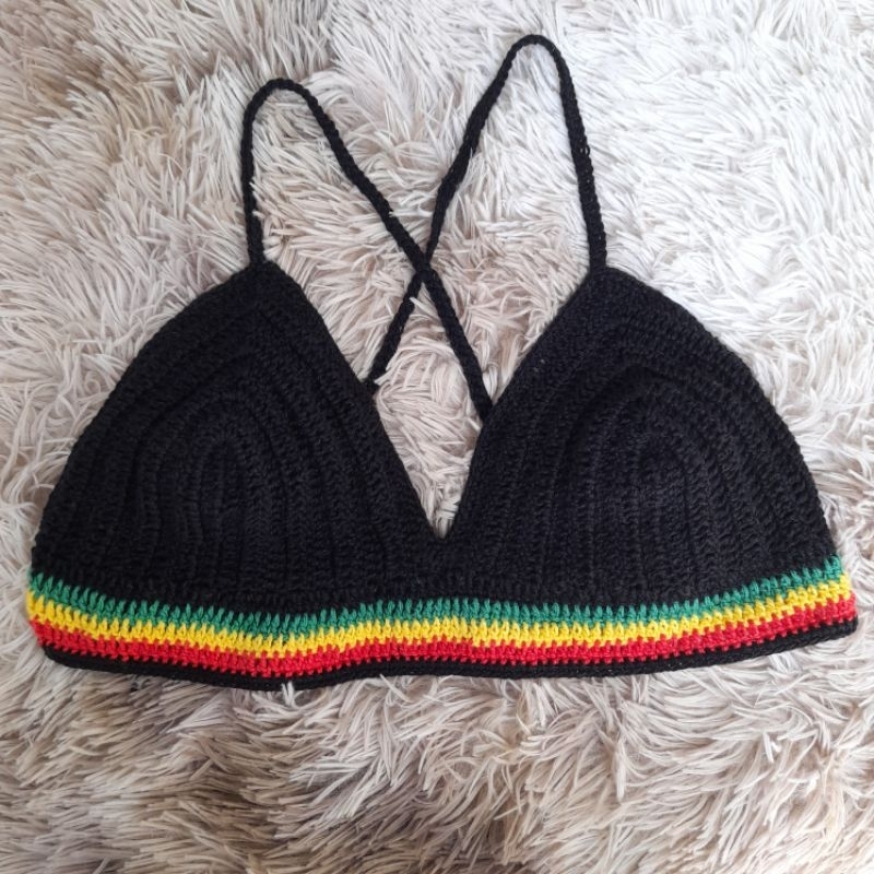 Top Cropped do reggae crochê | Shopee Brasil