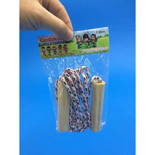 50 Cordinha De Nylon 1,80m Brinquedo Pula Corda Infantil Lembrancinha ...