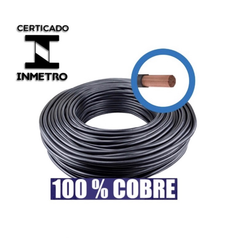 cabo flexível elétrico 16mm rolo 25,10 ou 30 metros | Shopee Brasil