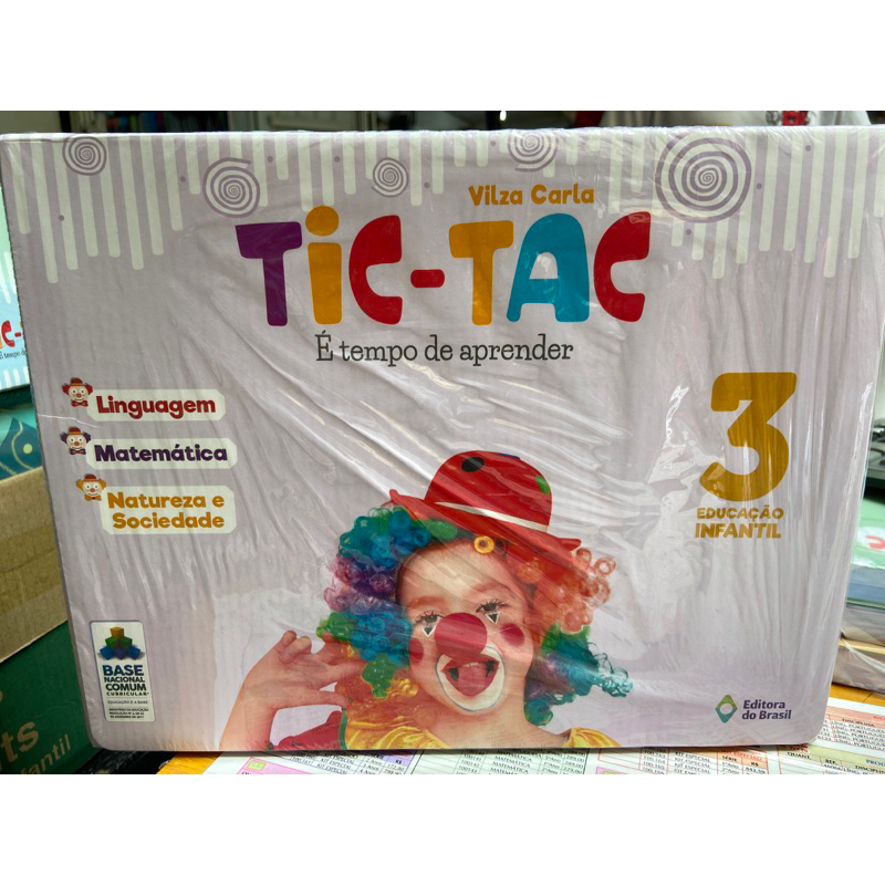 Tic-Tac é tempo de aprender volume 3 educação infantil | Shopee Brasil