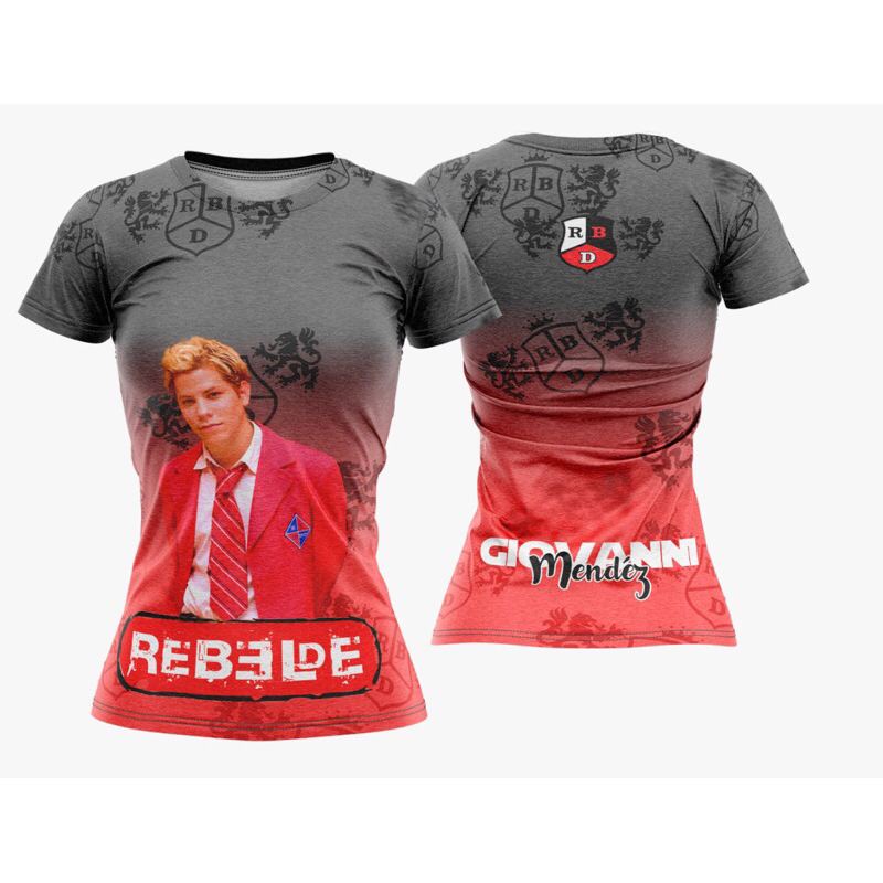 Camiseta adulto Rebeldes RBD Giovanni Mendez | Shopee Brasil
