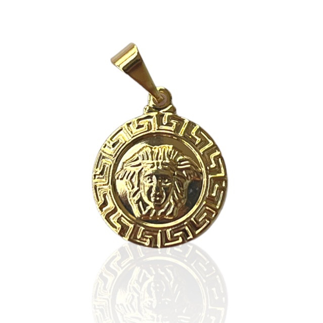 Pingente Medusa Versace Banhado Ouro 18k | Shopee Brasil