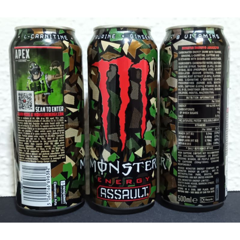 Monster Energy Assault APEX 500ml | Shopee Brasil