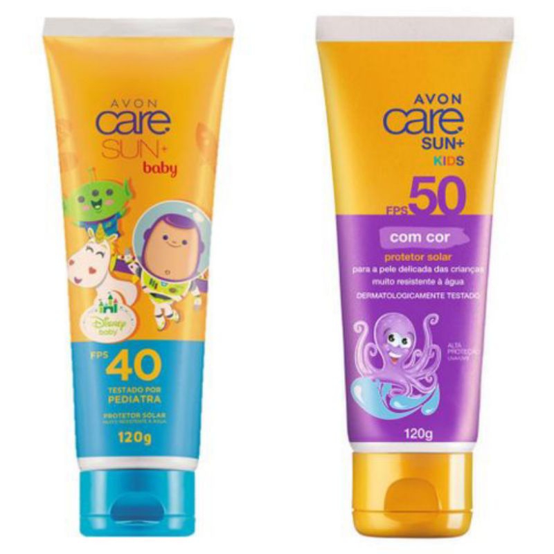 Protetor Solar Infantil baby Kids Avon Care 120gr | Shopee Brasil