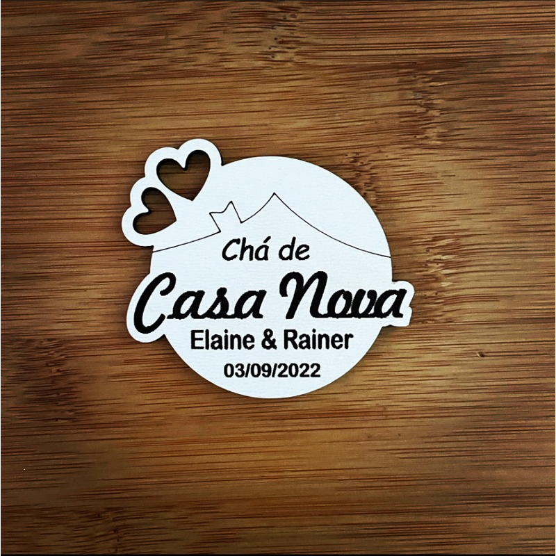Kit Imã de Geladeira para Lembrancinha Chá de Casa Nova em MDF | Shopee ...