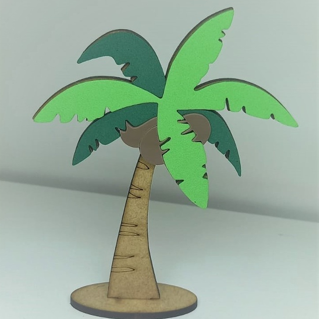 Mini Coqueiro em MDF e EVA - Tamanho 15x12cm | Shopee Brasil