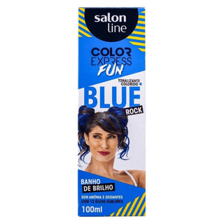 Salon Line Color Express Fun Tonalizante Blue Rock azul 100ml | Shopee ...
