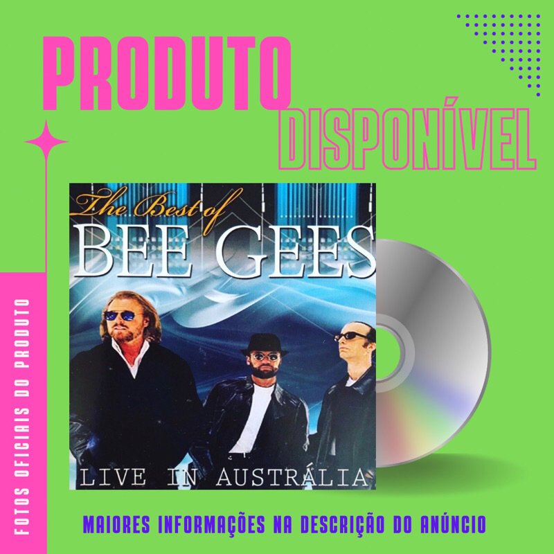 CD BEE GEES - THE BEST OF BEE GEES LIVE IN AUSTRÁLIA | Shopee Brasil