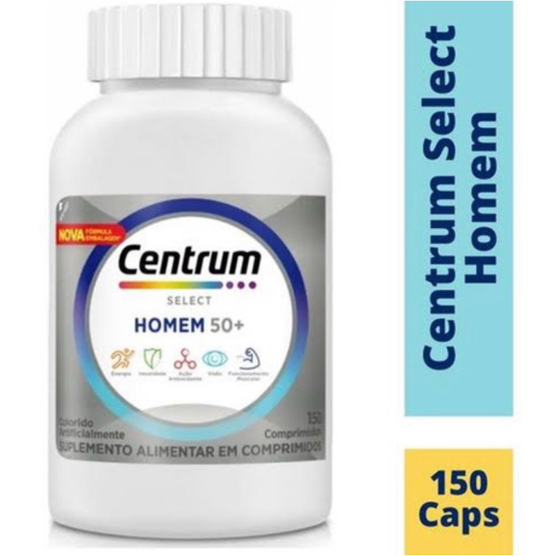 Centrum Select Homem 50+ 150 comprimidos | Shopee Brasil