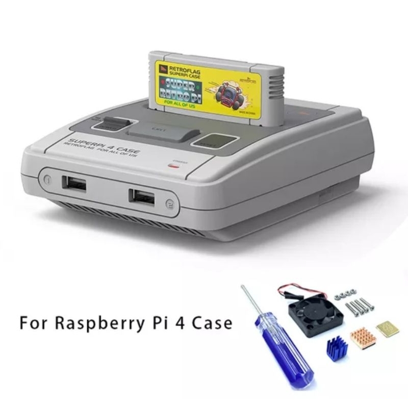 Case retroflag superpicase 4 para raspberry pi4 super nintendo | Shopee ...