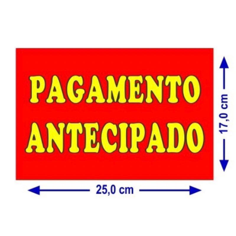 Placa Caixa, Pagamento Antecipado | Shopee Brasil