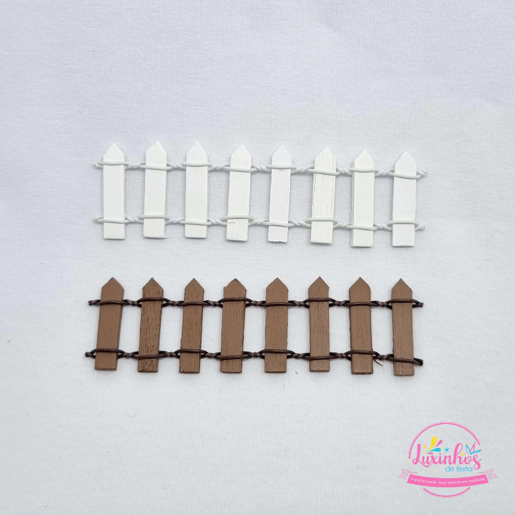 Mini Cerca Cerquinha de Madeira 10cm – 5 Unidades | Shopee Brasil