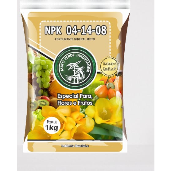 Adubo 04-14-08 pacote 1kg | Shopee Brasil