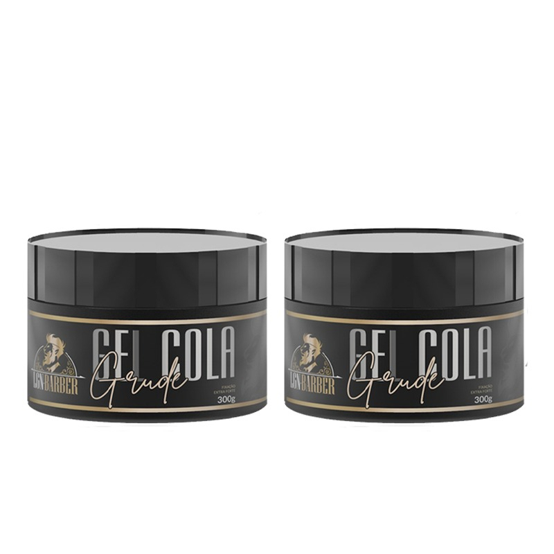 2Un Gel Cola Grude LGN Barber 300G | Shopee Brasil