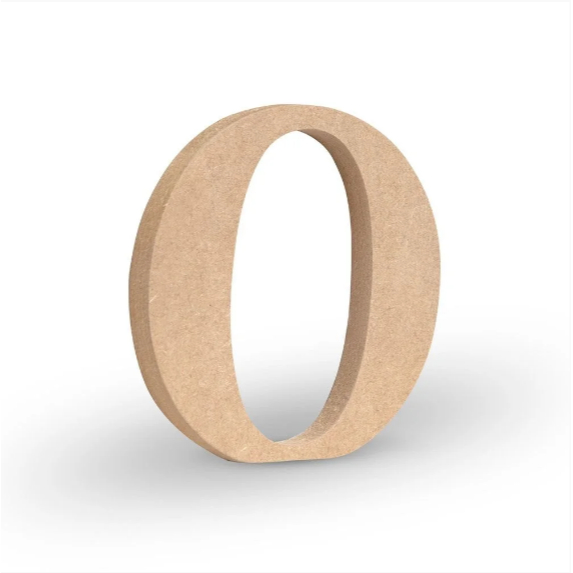 Letra O em MDF cru 20cm | Shopee Brasil