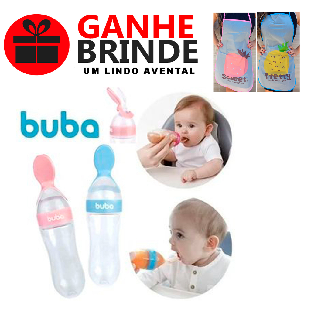 Colher Dosadora Mamadeira Papinha Introdução Alimentar Buba | Shopee Brasil