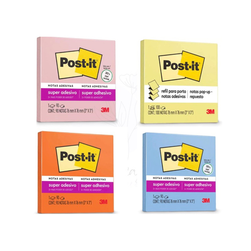 Notas Adesivas Post-it 76mmX76mm UN | Shopee Brasil